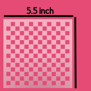Reusable Checkerboard Stencil, Set of 3 Classic Checkmate Design for ...