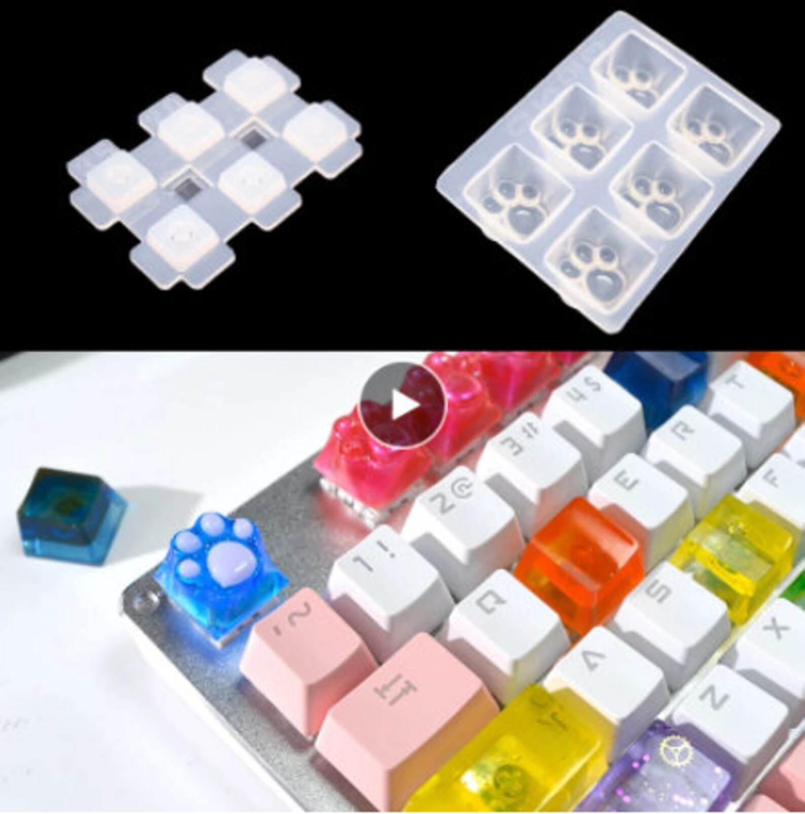 Key Cap Resin Mold Keyboard Cap Mold Resin UV Resin Resin - Etsy