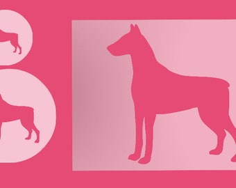 Doberman stencil | Etsy