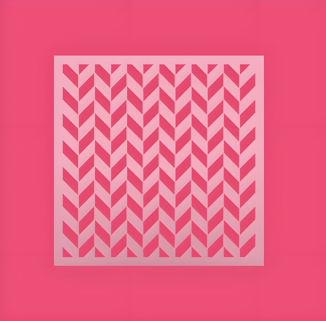 Herringbone Pattern Stencil, Geometric Wall Art, DIY Painting Template ...