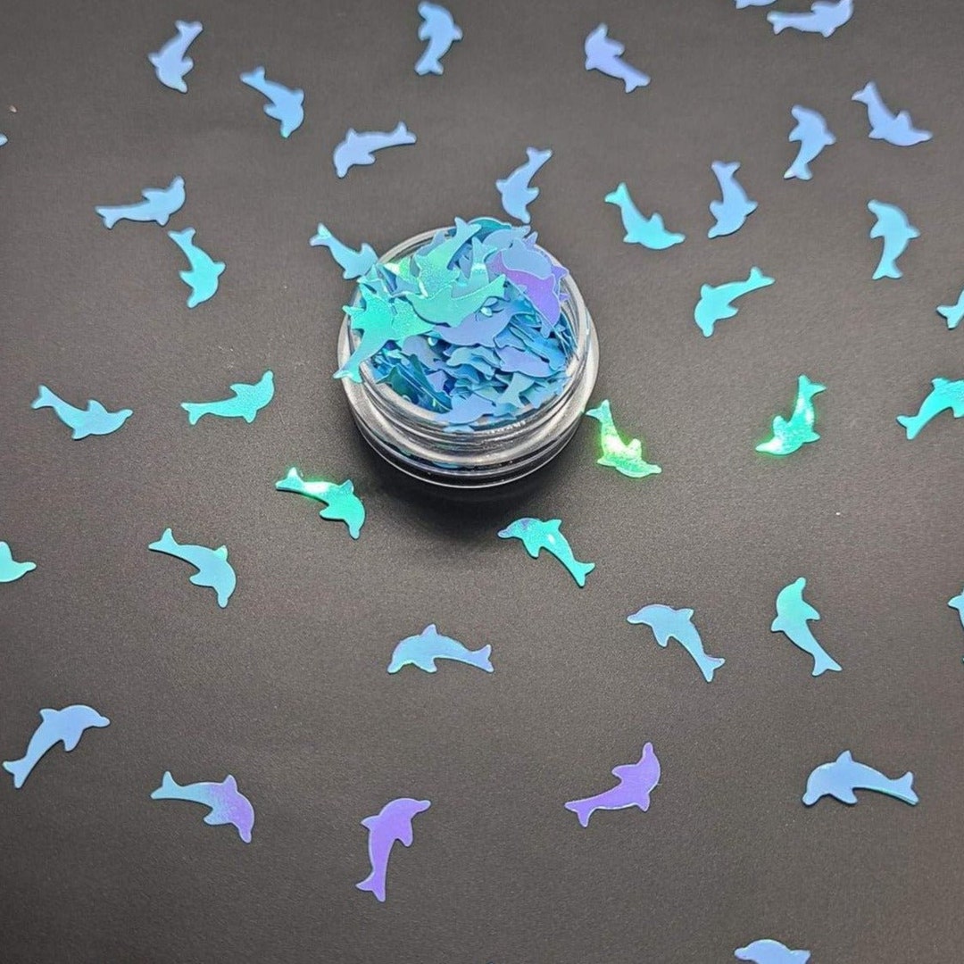 Dolphin Shape Glitter, Resin Glitter, Tumbler,craft Glitter, Dolphin ...