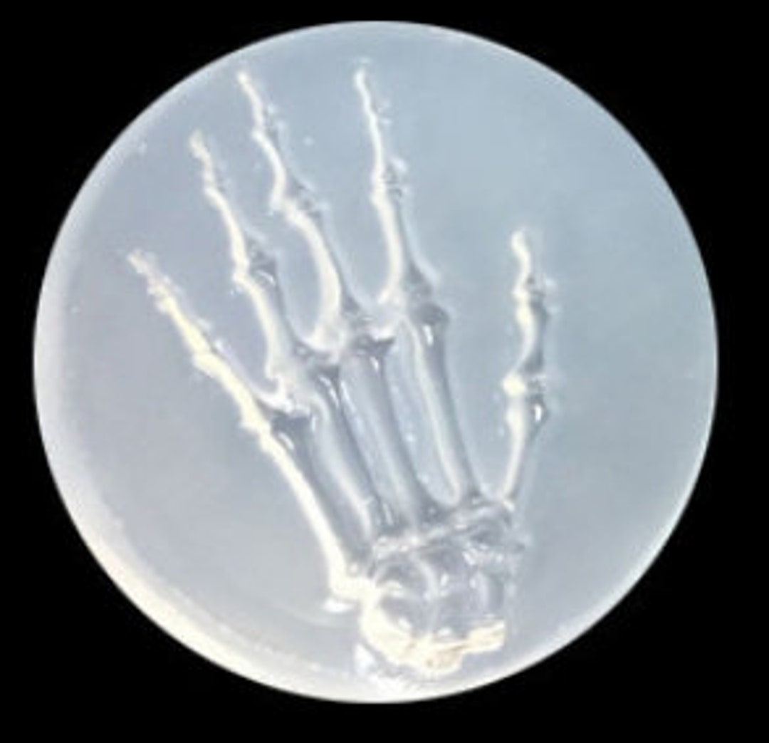 Shiny Skeleton Hand Silicone Mold, Resin, UV Resin, Resin Molds ...