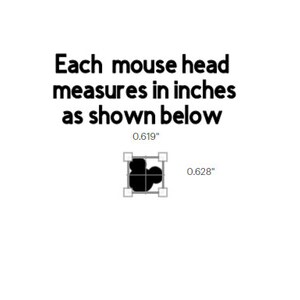 DIY Mouse Head Cookie Pattern Stencil Set - Reusable & Multipurpose for ...