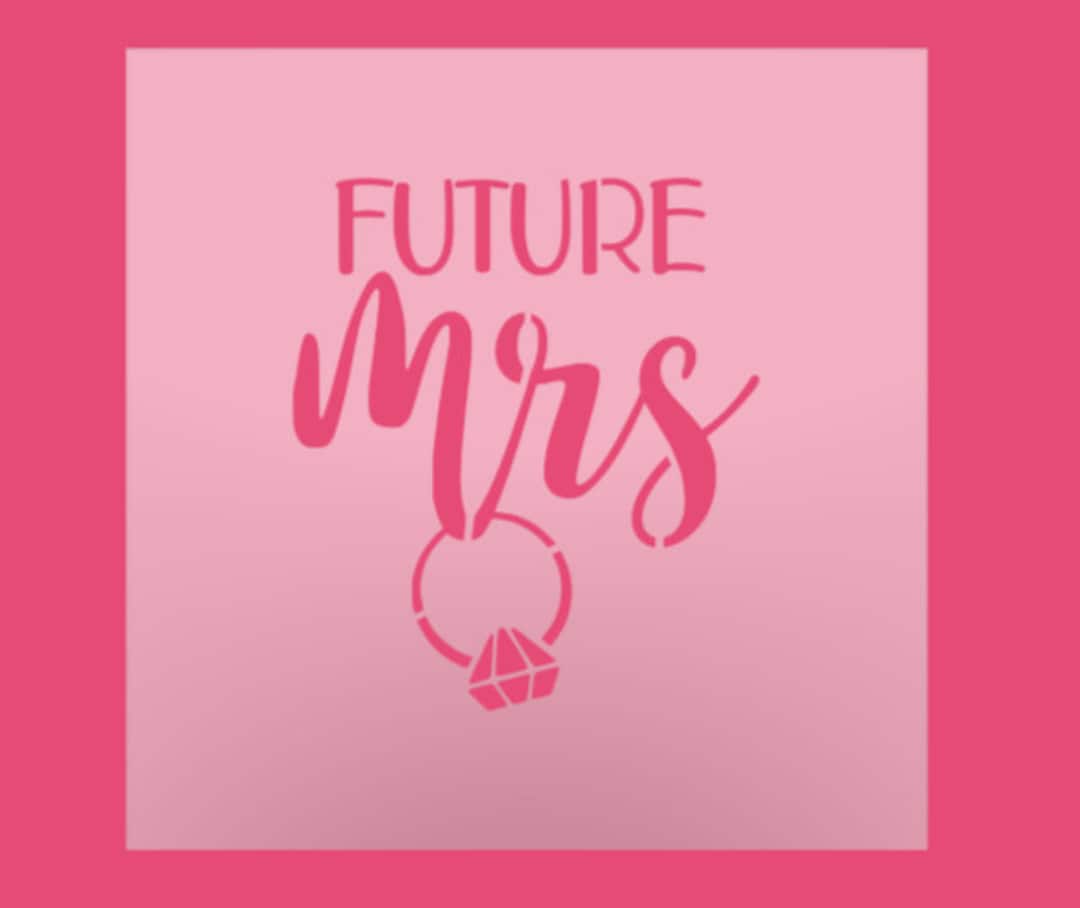 Future Mrs Stencil: Reusable Wedding Cookie DIY Airbrush Stencil - Etsy