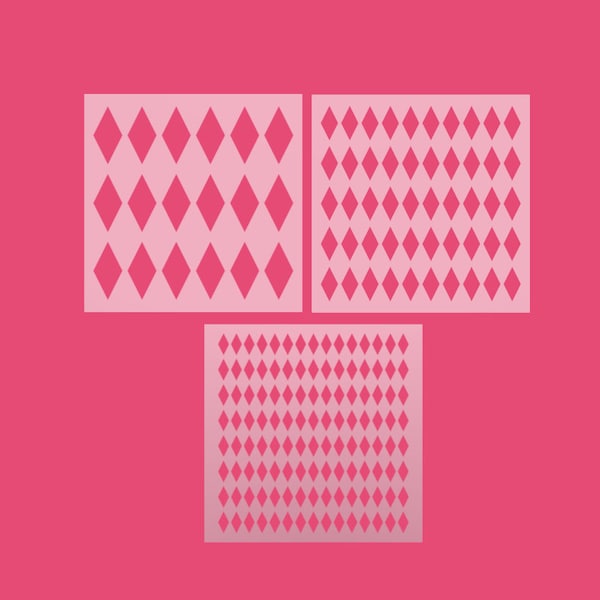 Harlequin Stencil - Etsy