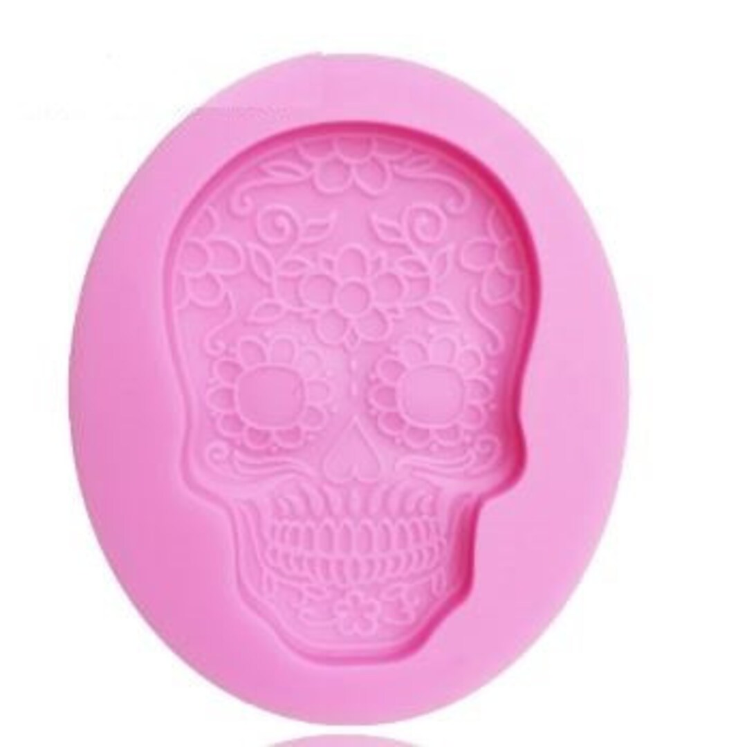 Sugar Skull Silicone Mold - Sugar Skull Mold - Sugar Skull Silicone ...