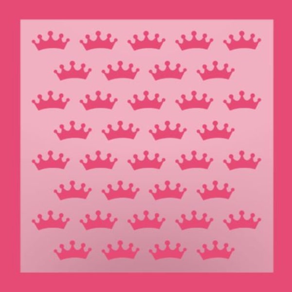 Crown Stencil - Etsy