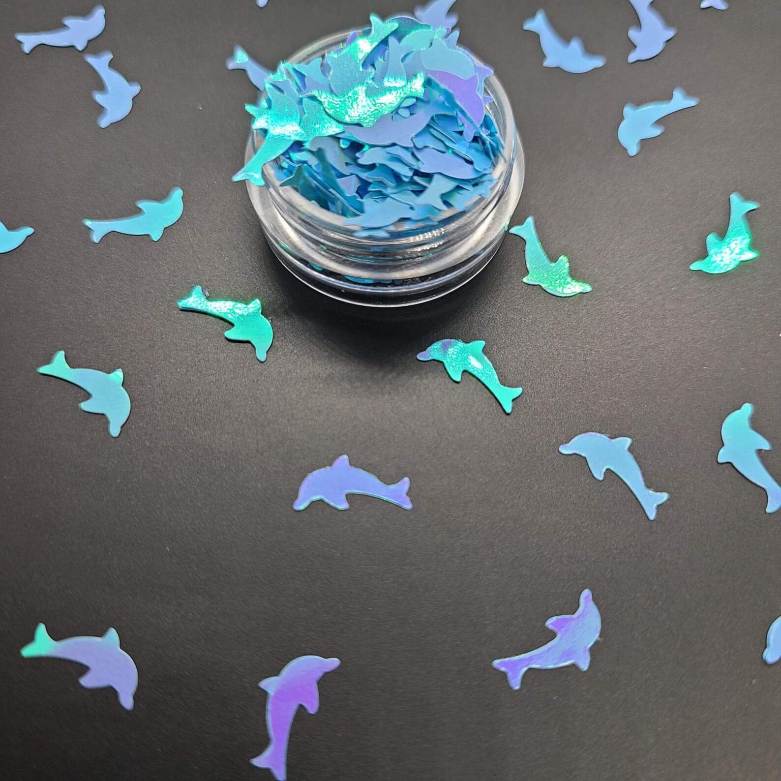 Dolphin Shape Glitter Resin glitter TumblerCraft Glitter | Etsy