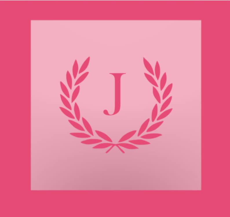 Custom Laurel Wreath Stencil Wedding Stencil Cookie - Etsy