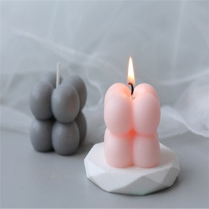 Mini Size-4 Combined Ball Shape Aroma Candle Mold, Cubic Mold, Craft ...