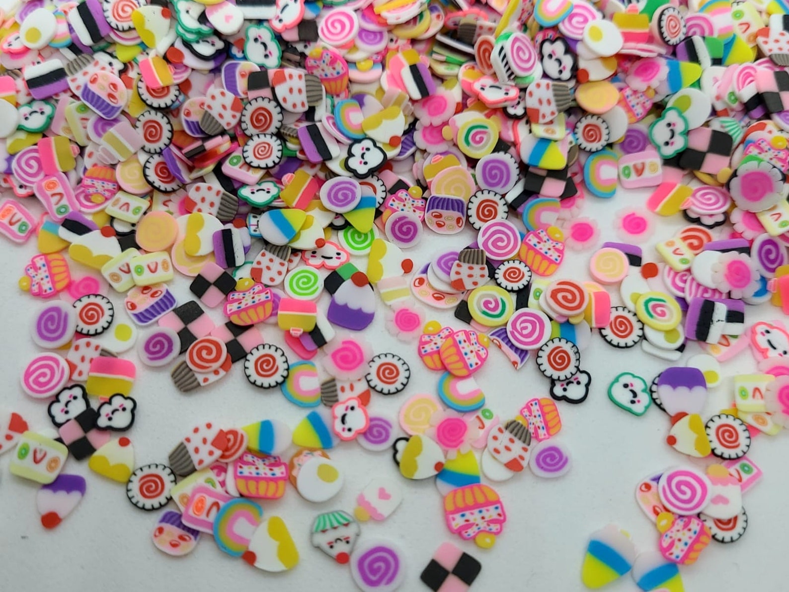 Mix Candy Mix Fimo Polymer Clay Slices Candy and Cake Slices - Etsy Canada