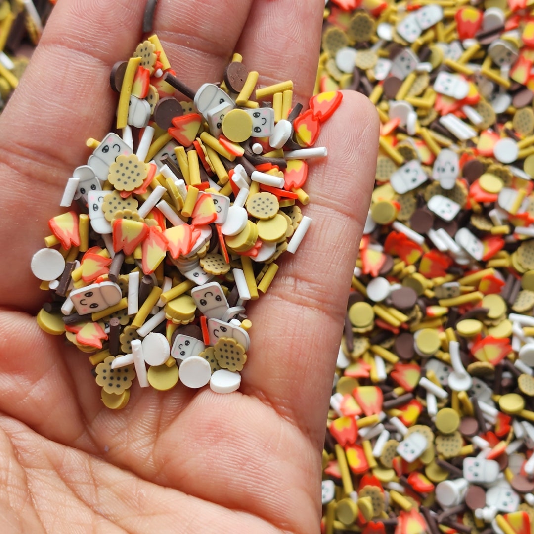 Camping Night Clay Mix, Campfire Theme Polymer Clay Sprinkle Mix, Craft ...