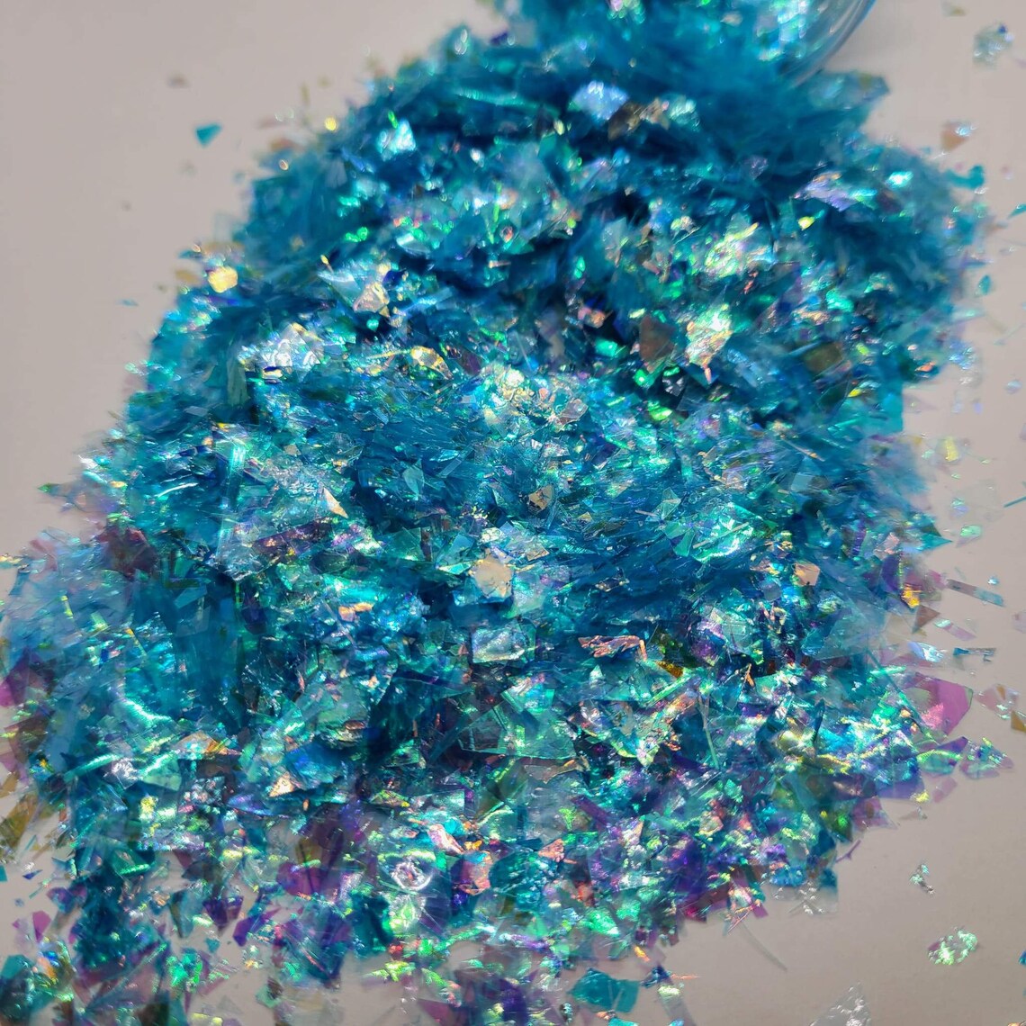 10g Light Blue Color Holographic Cellophane Glitter Resin - Etsy
