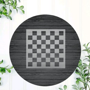 Reusable Checkerboard Stencil - Classic Checkmate Design for DIY ...
