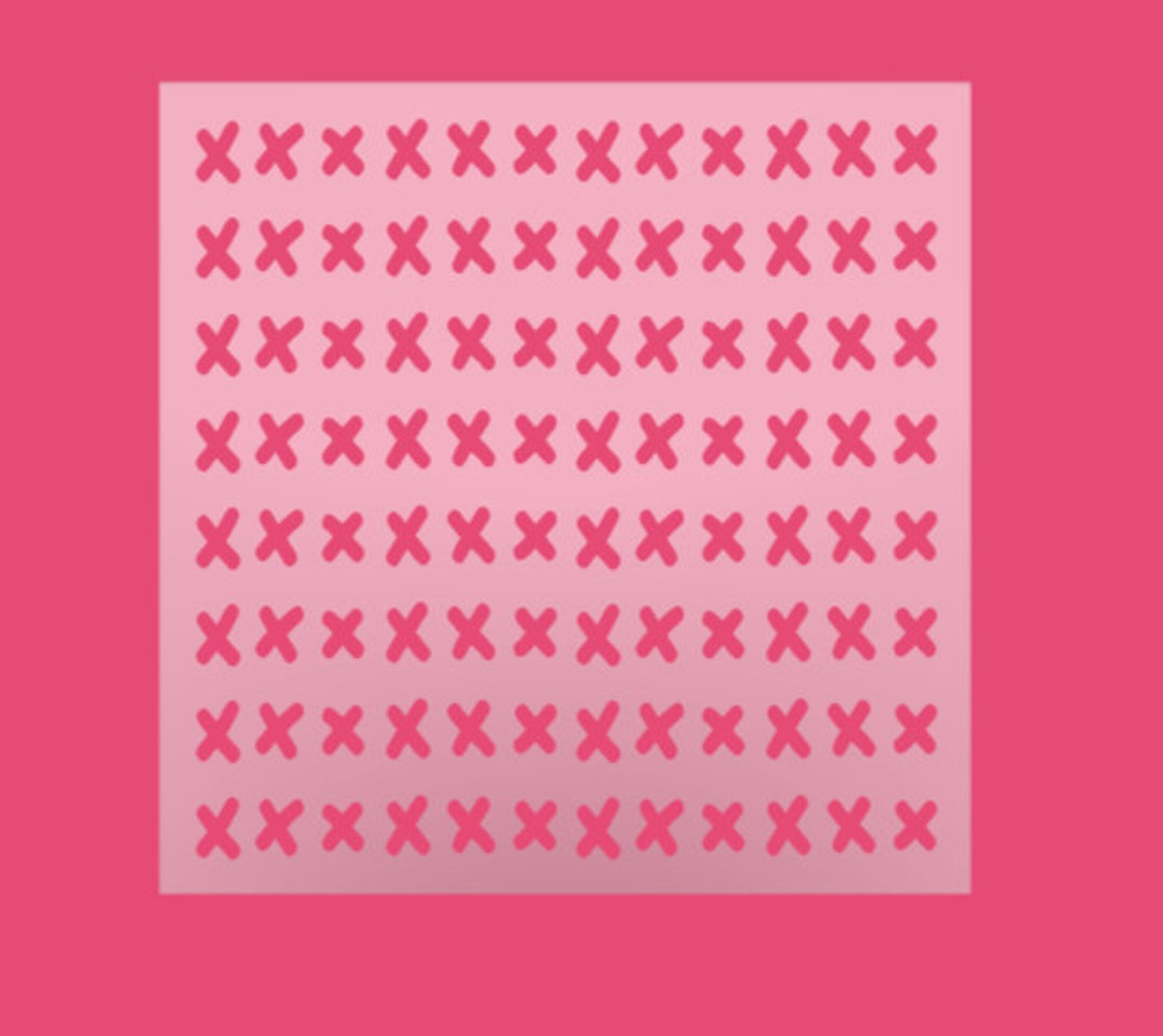 Reusable X Pattern Stencil for DIY Projects and Cookie Decorating ...