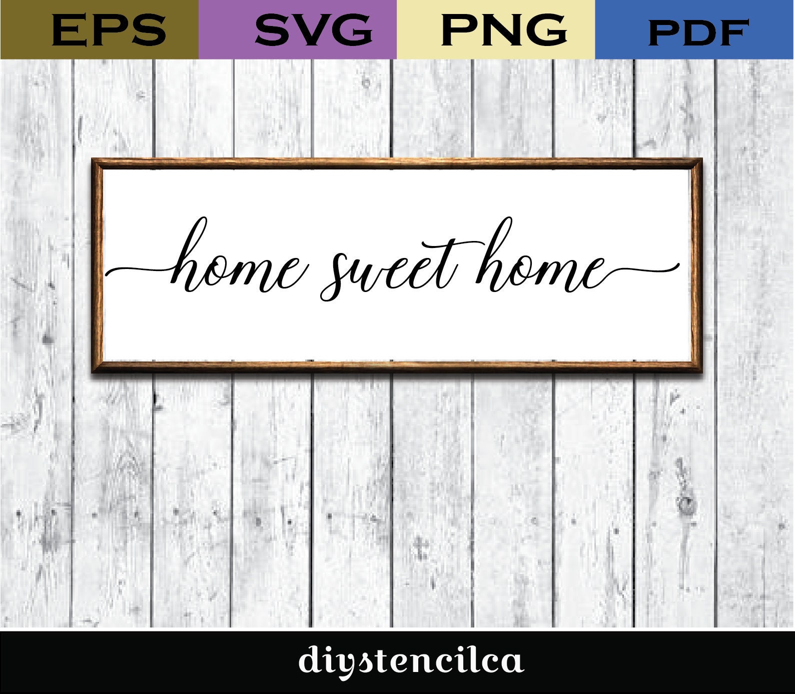 Home Sweet Home Svg Rustic Svg SVG Farmhouse Decor - Etsy