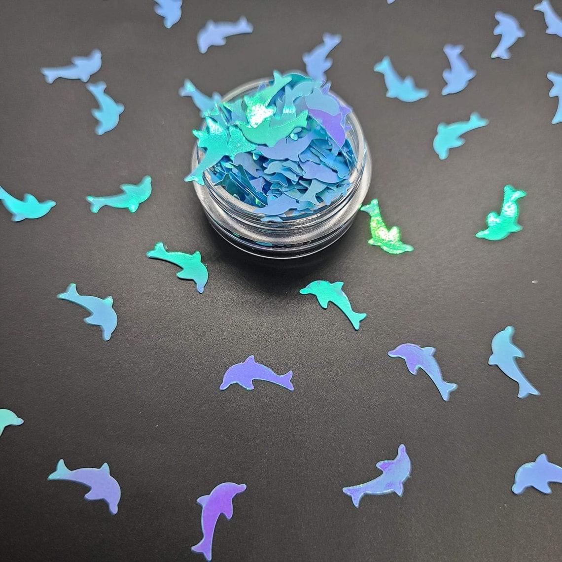 Dolphin Shape Glitter Resin glitter TumblerCraft Glitter | Etsy