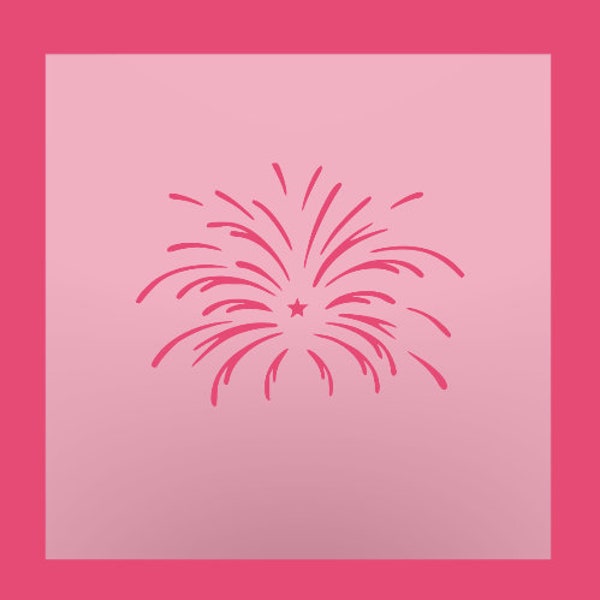 Fireworks Stencil - Etsy
