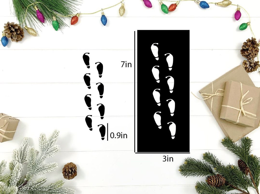 Elf Foot Print Stencil - Face Paint Stencil - DIY - Multipurpose ...