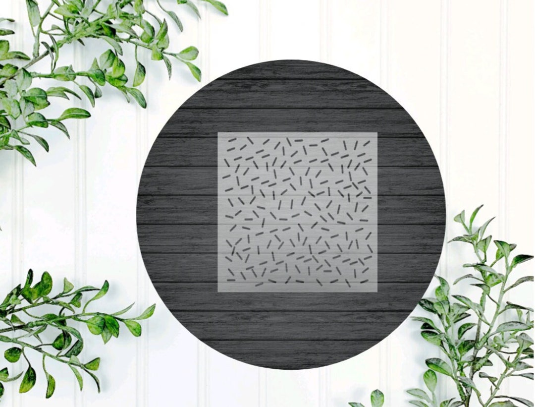 Reusable Confetti Sprinkles Cookie Stencil - Small Pattern for Baking ...