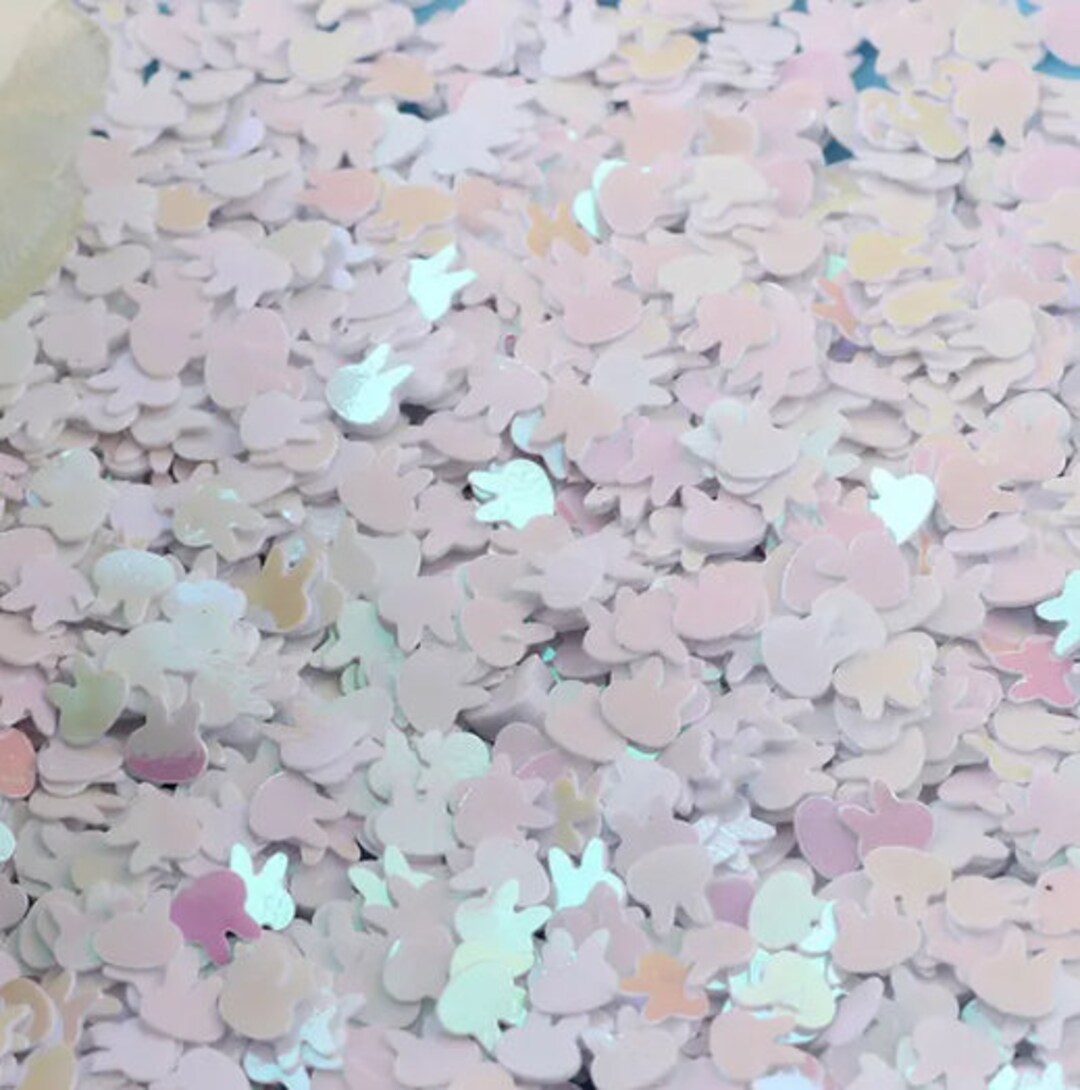 Bunny Head Shape Glitter, Rabbit Shape Glitter Sequins, Polyester ...