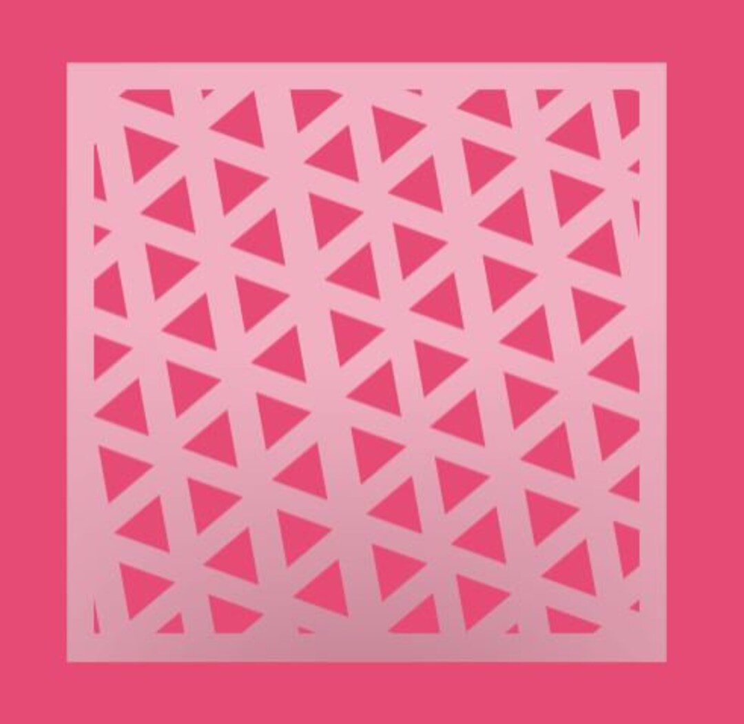 Triangle Pattern Stencil - Triangle Pattern - Confetti Pattern - Cookie ...