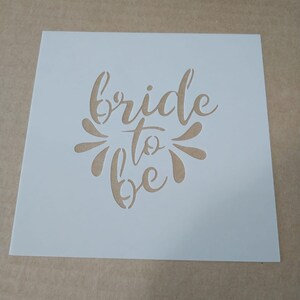 Reusable Bride-to-be Wedding Cookie Stencil for DIY Airbrushing and ...