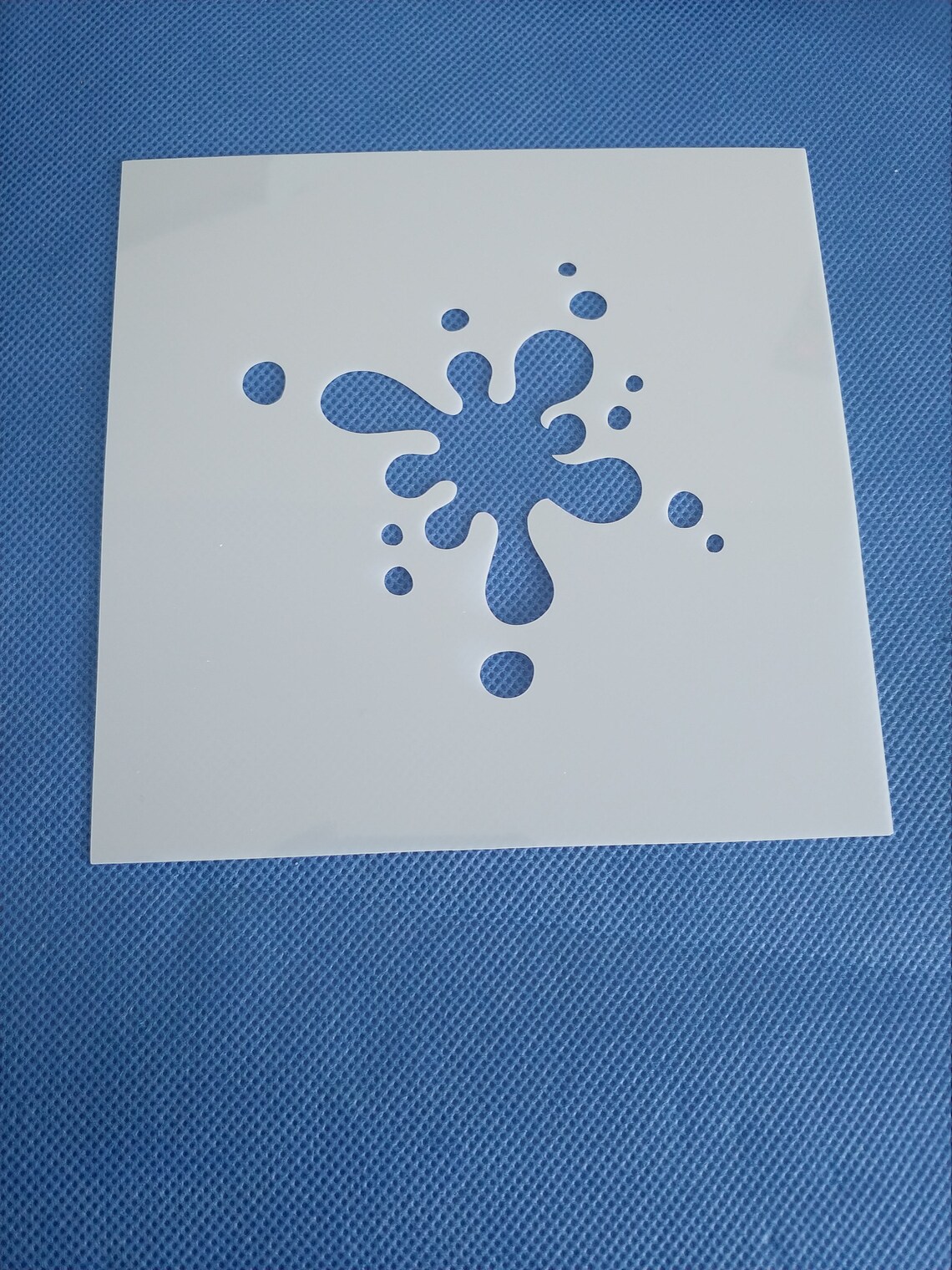 Splash stencil Splatter stencil paint Stencil Cookie | Etsy