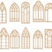 Laser Cut Gothic Cathedral Window Frame – Church Style Wood Craft ...