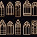 Laser Cut Gothic Cathedral Window Frame – Church Style Wood Craft ...