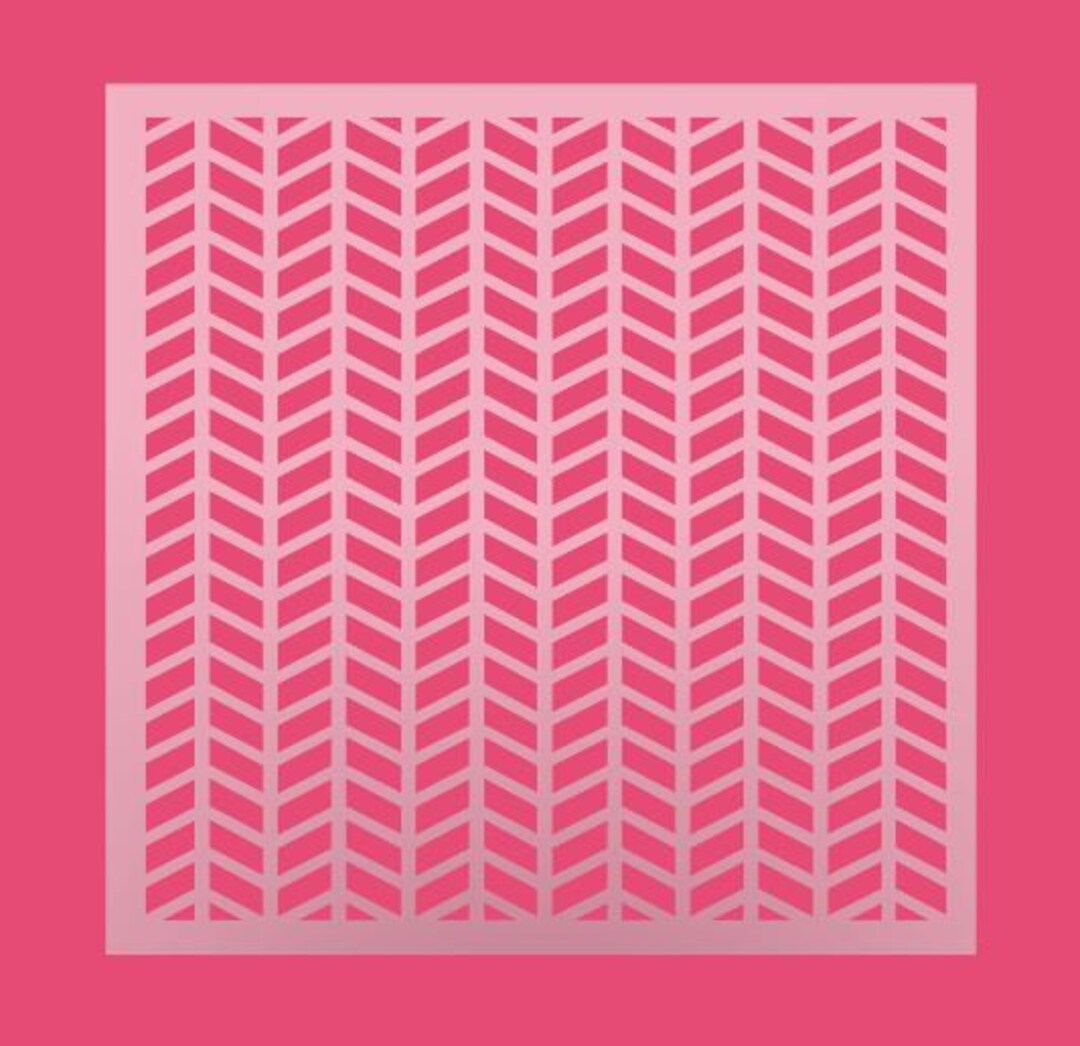 Chevron Pattern Stencil - Chevron Stencil - Chevron - DIY Stencil ...