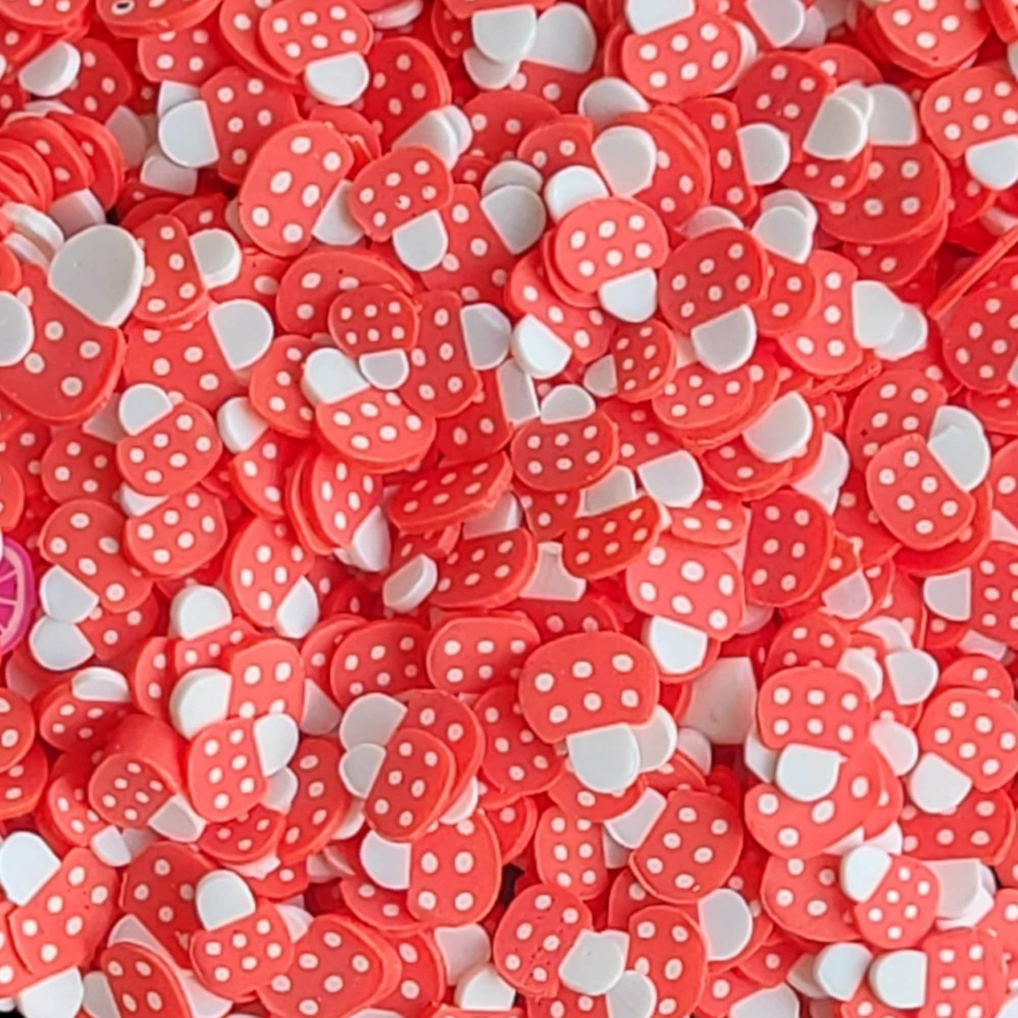 Mushroom Toadstool Polymer Clay Kawaii Fake Sprinkles Fimo | Etsy