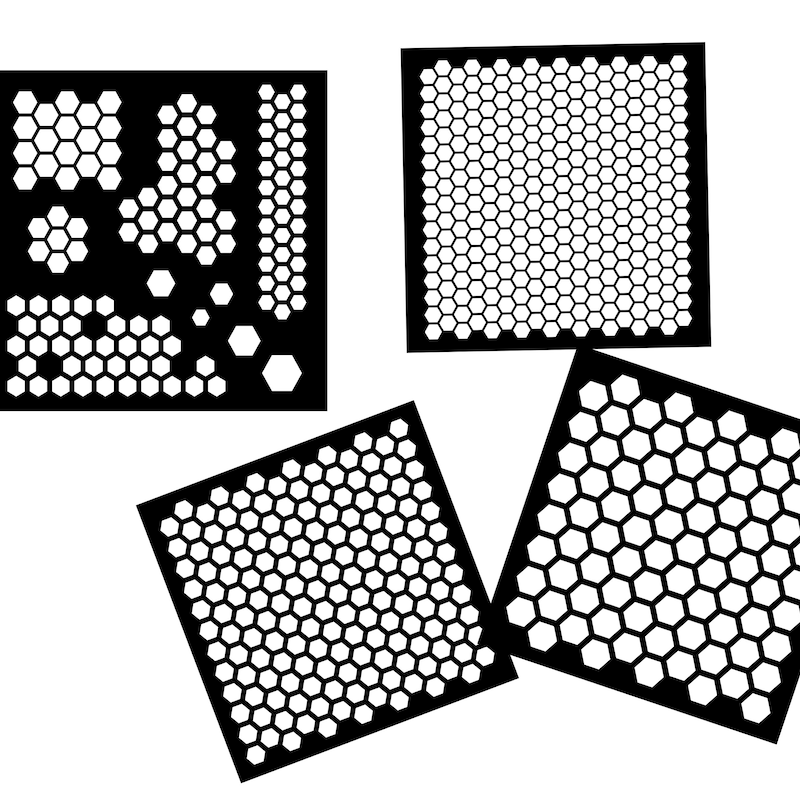 Hexagon Stencil - Etsy