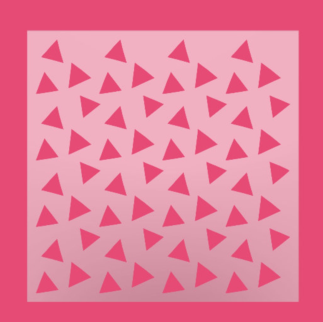 Triangle Pattern Stencil - Triangle Pattern - Confetti Pattern Stencil ...