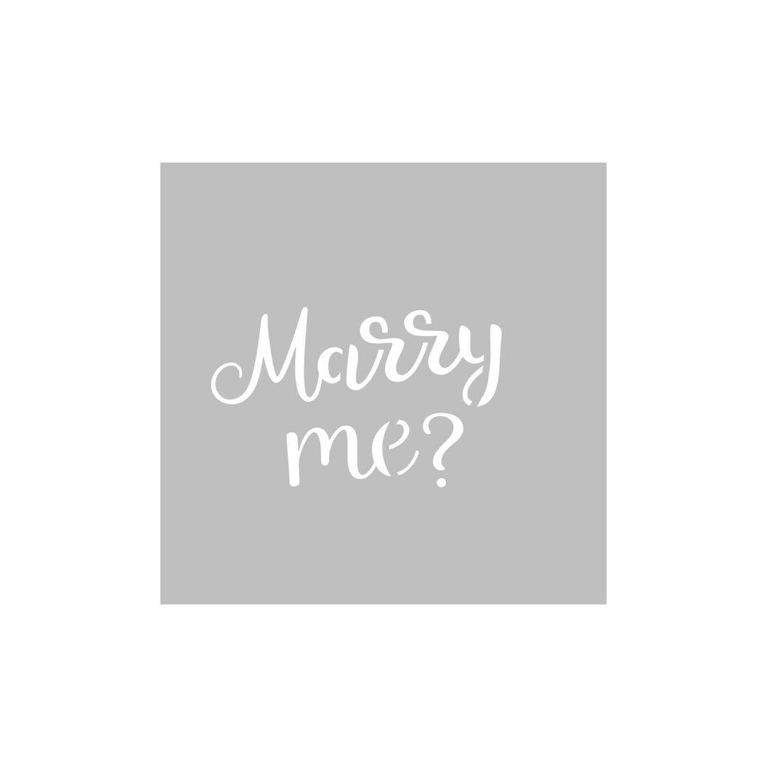Marry Me Stencil – Proposal Stencil for Signs, Engagement Party Decor ...