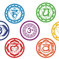Chakras Car Decal, 7 Chakras, Spiritual Decal, Namaste Decal ...