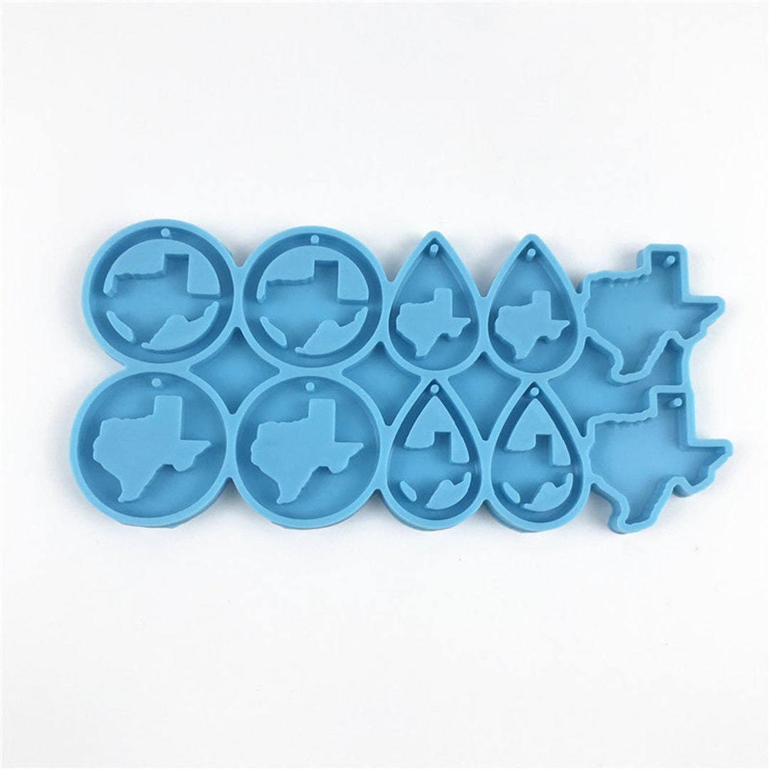Texas State Mold, Texas Multi Earring Mold, Silicone Mold, Resin Mold ...