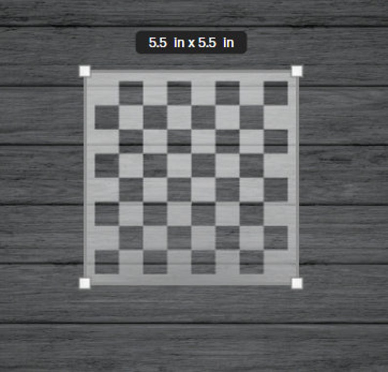 Reusable Checkerboard Stencil - Classic Checkmate Design for DIY ...