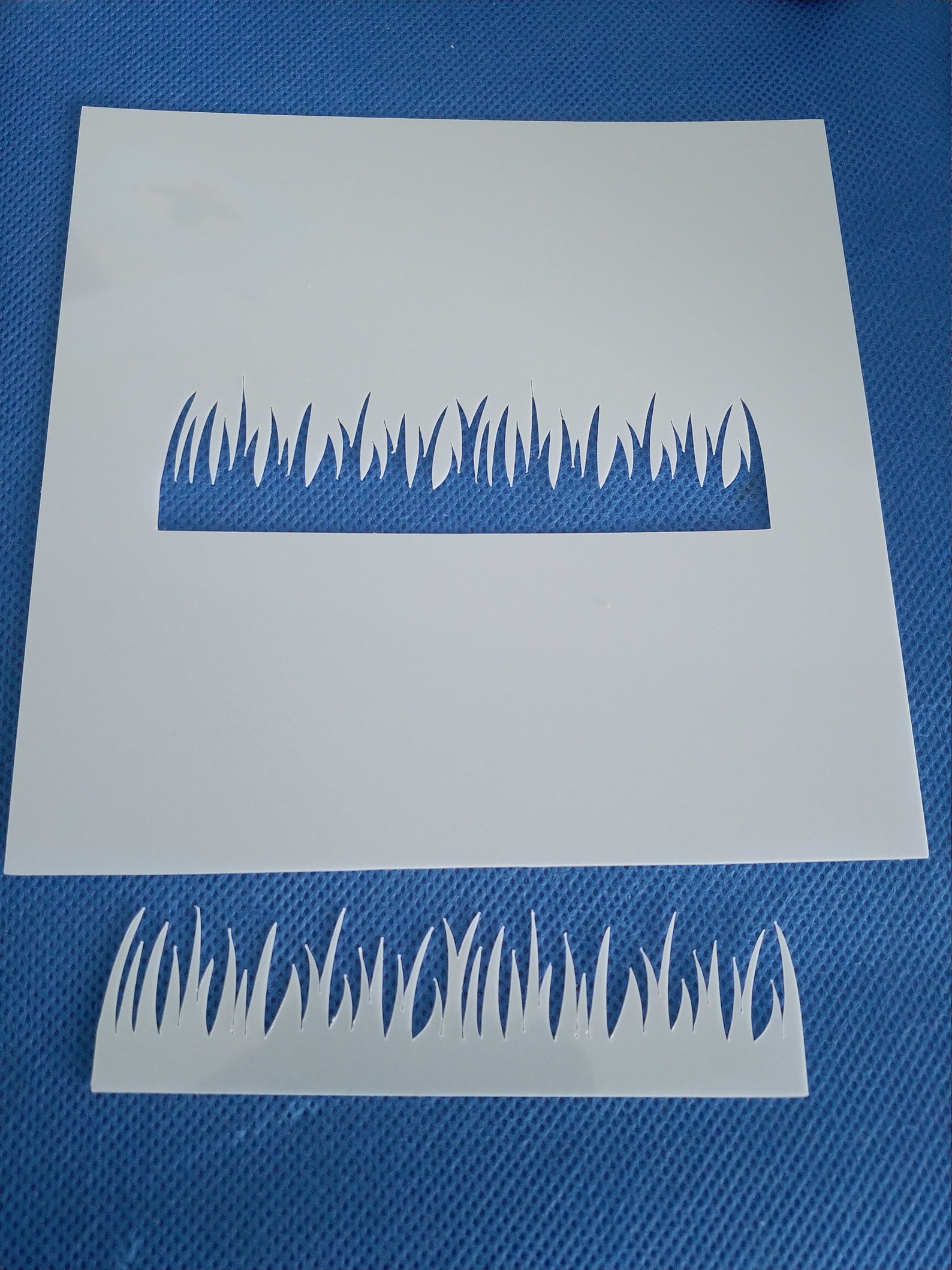 Grass Stencil Tall Grass Stencil Cookie Stencil DIY - Etsy