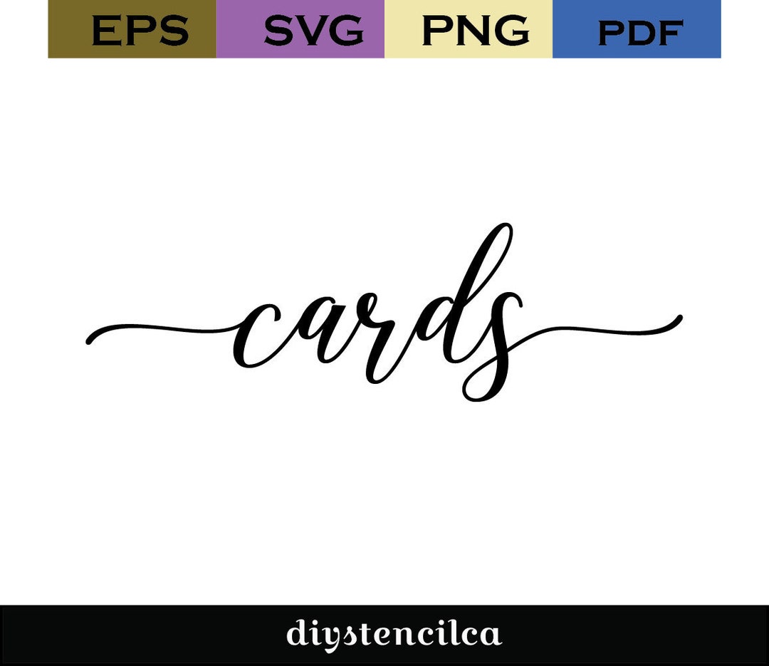 Cards SVG, Wedding Svg, Cards Sign Svg, Cards Sign , Sign Svg Cutting ...