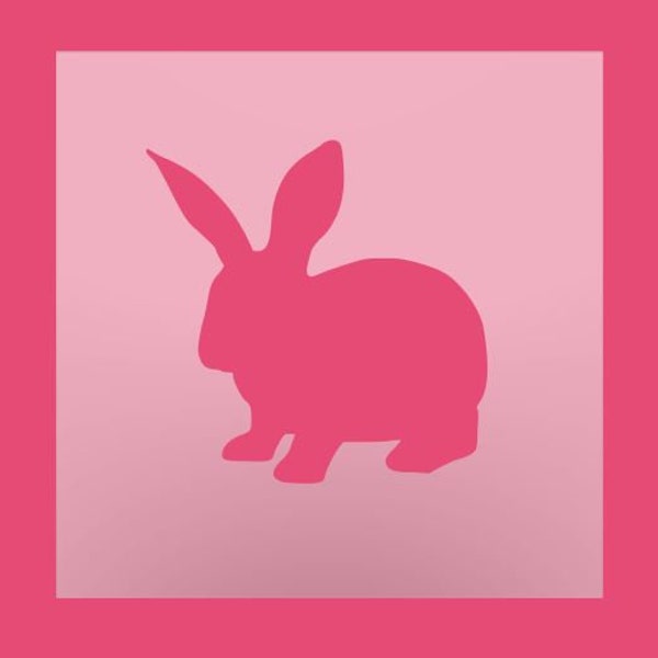 Rabbit Stencil - Etsy