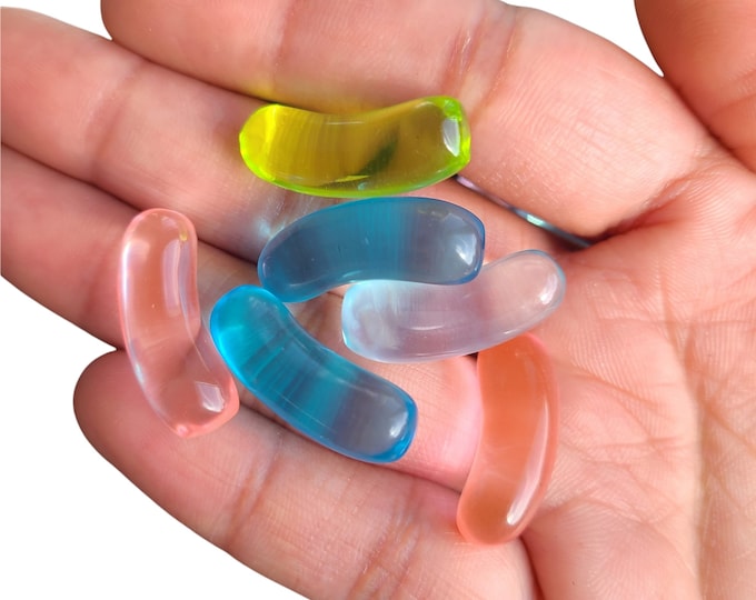 Neon Color Mini Resin Jelly Beans DIY Simulation Food Sweets Deco Parts ...