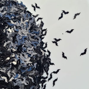Black Bat Glitter, Bat Shape Glitter, 8mm X 3mm Glitter for Face,body,nail Art, Halloween ...