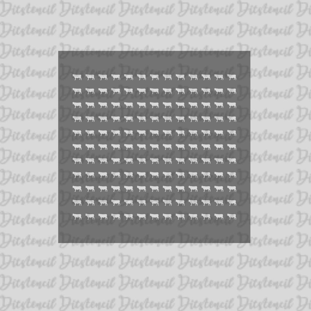 Cow Sprinkle Stencil - 0.25 Inches - Perfect for Cakes, Cookies, and ...