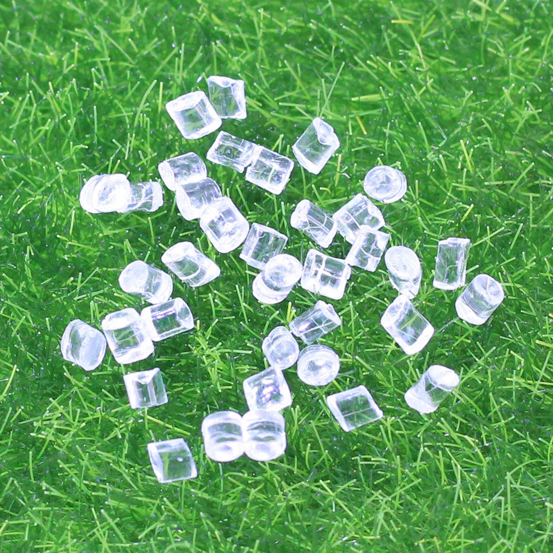 3mm Simulated Small Ice Cubes for Miniature Food, Mini Resin Faux Ice ...