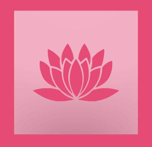 Lotus Stencil Cookie Stencil DIY Stencil Multipurpose - Etsy