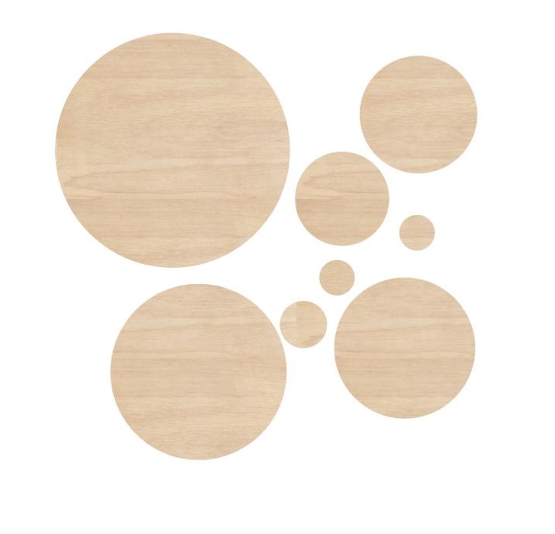 Wood Circle Discs Craft B Lanks - DIY Embellishments for Crafting ...