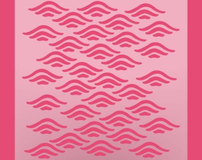 Ocean Waves Stencil Reusable Color, Draw, & Paint Custom Sea Water ...