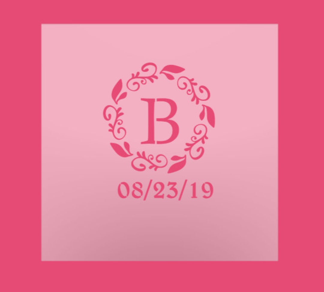Custom Wedding Stencils - DIY Reusable Airbrush Monogram Cookie Stencil for Favors and Gifts - Etsy