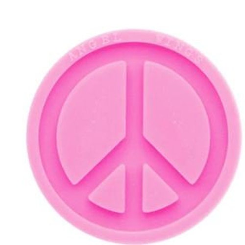 Peace Sign Earring Resin Epoxy Silicone MouldMold Molding & Casting ...